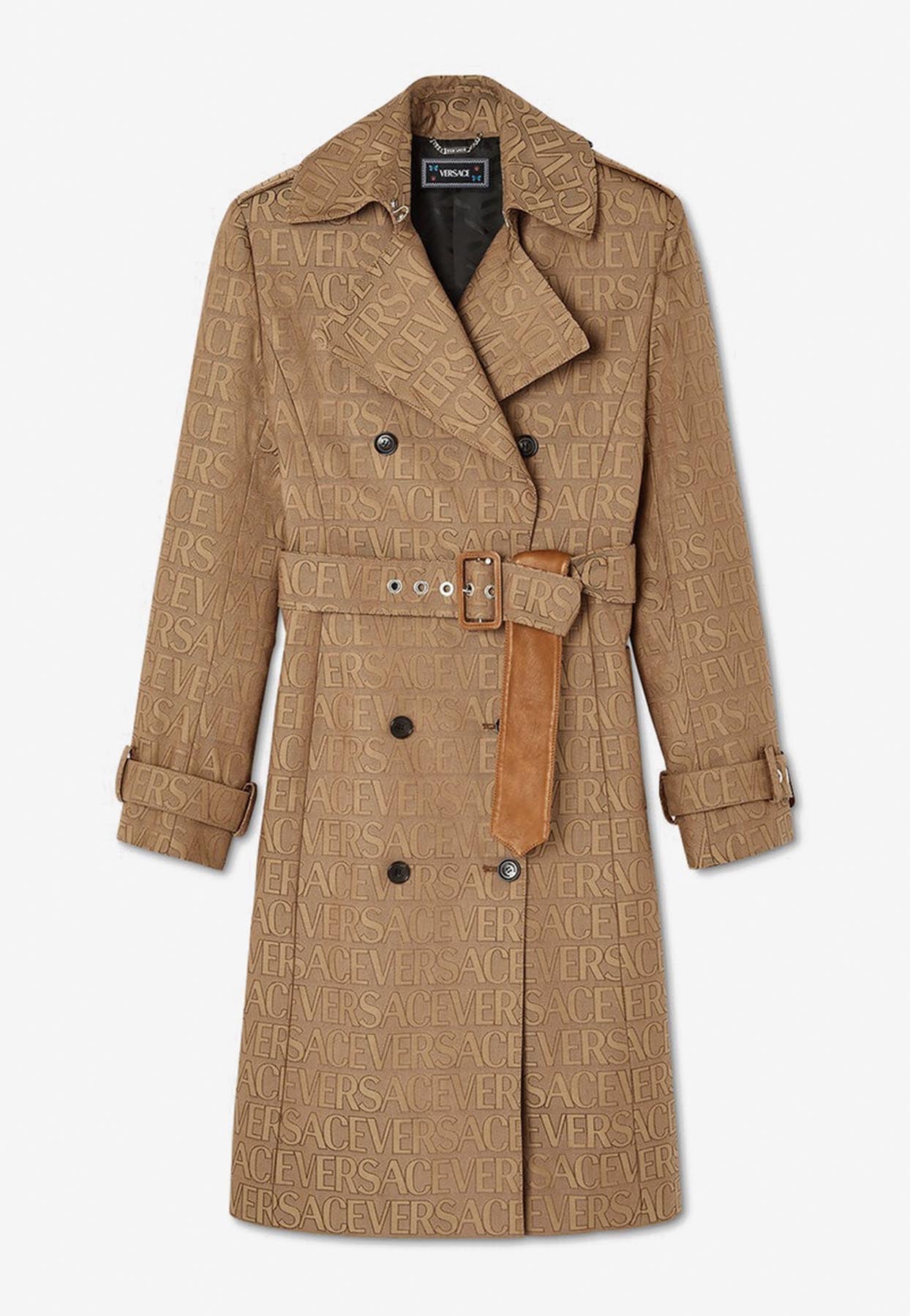 All-Over Logo Trench Coat – THAHAB KW