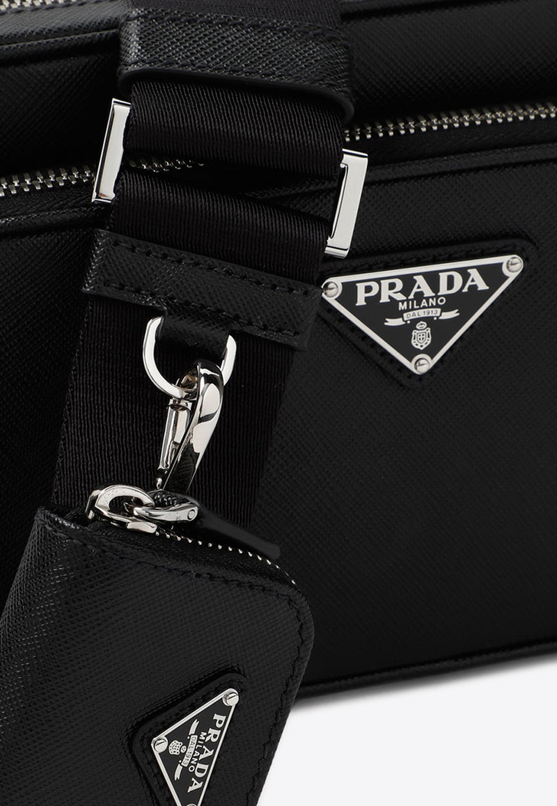 Saffiano Leather Messenger Bag – THAHAB KW