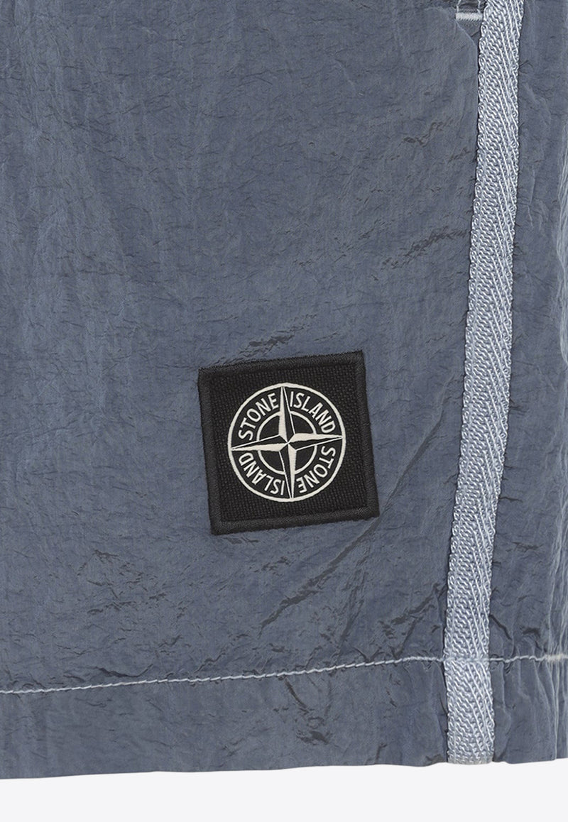 Logo Patch Drawstring Shorts – THAHAB KW