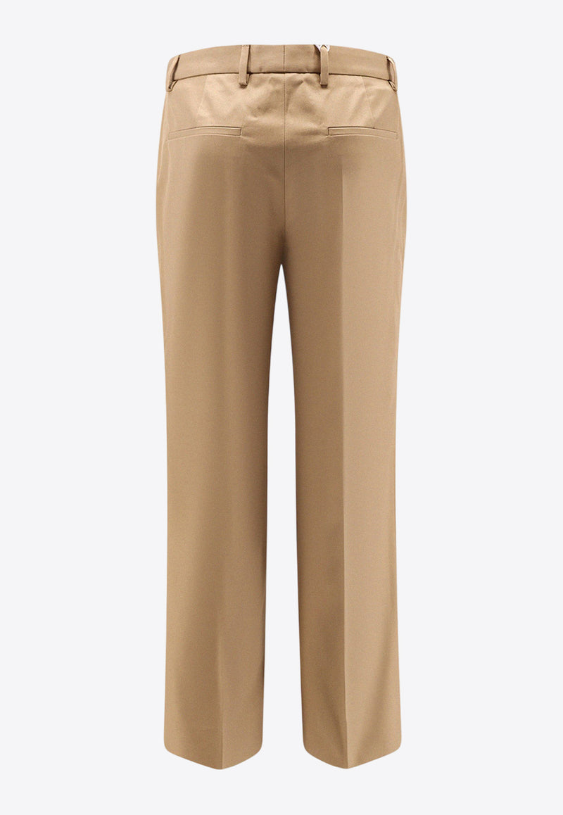 Straight-Leg Twill Pants – THAHAB KW