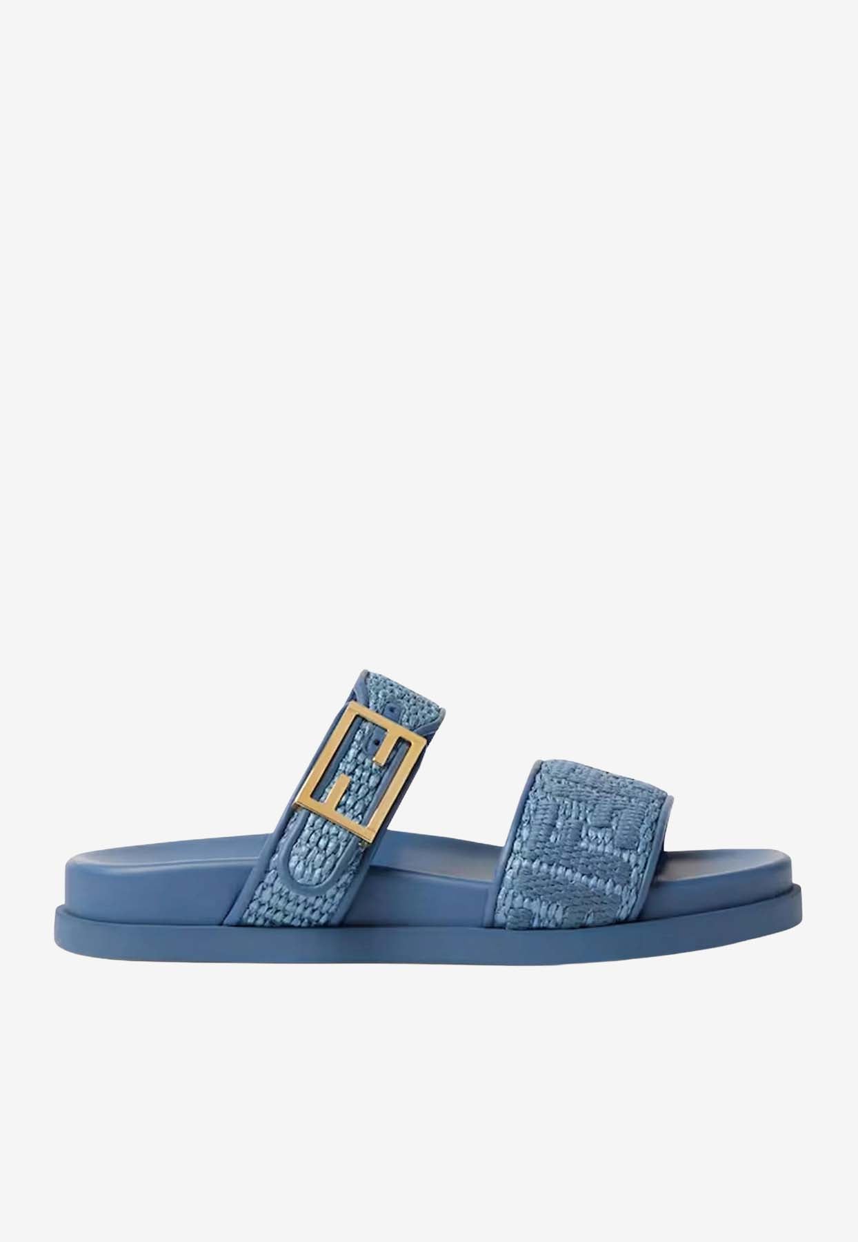 Feel FF Baguette Buckle Slides – THAHAB KW