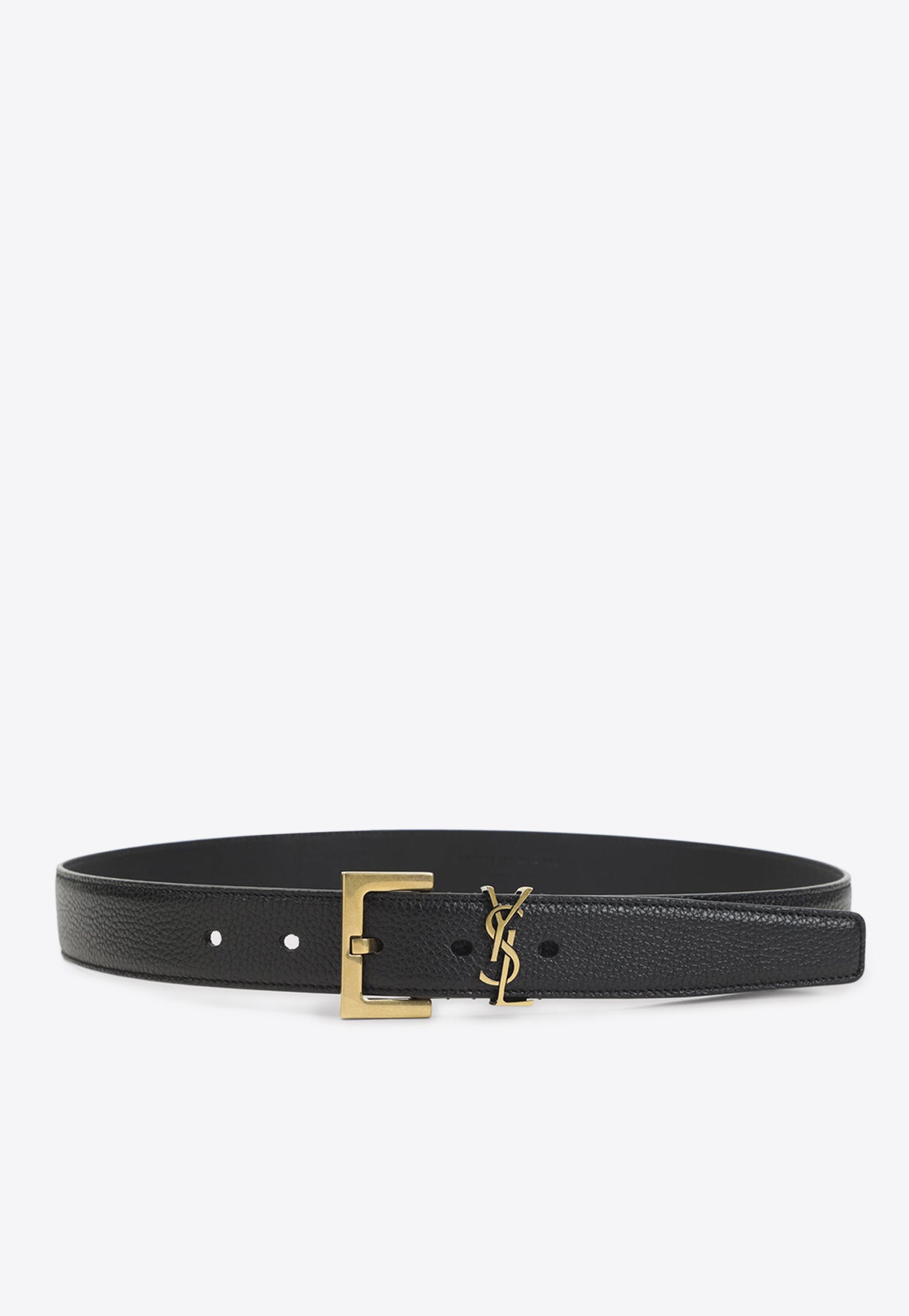 Logo Leather Belt – THAHAB KW