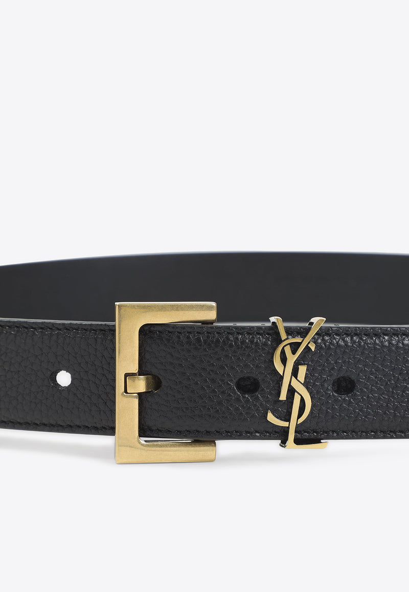 Logo Leather Belt – THAHAB KW