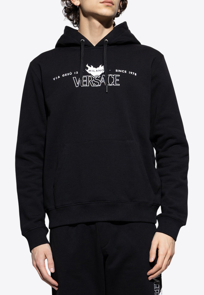 Logo Print Hooded Sweatshirts – THAHAB KW