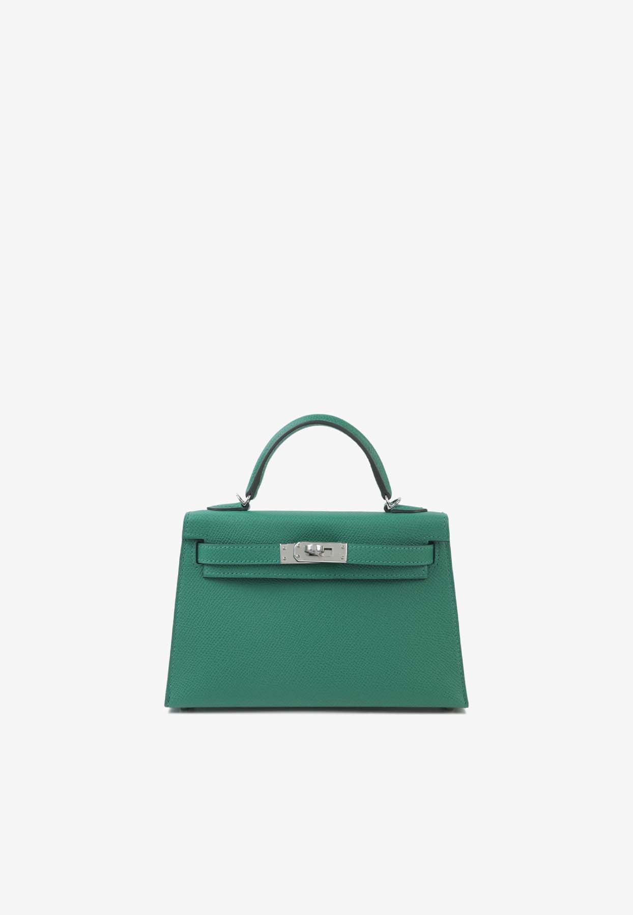 Mini Kelly II 20 in Vert Vertigo Epsom Leather with Palladium Hardware ...