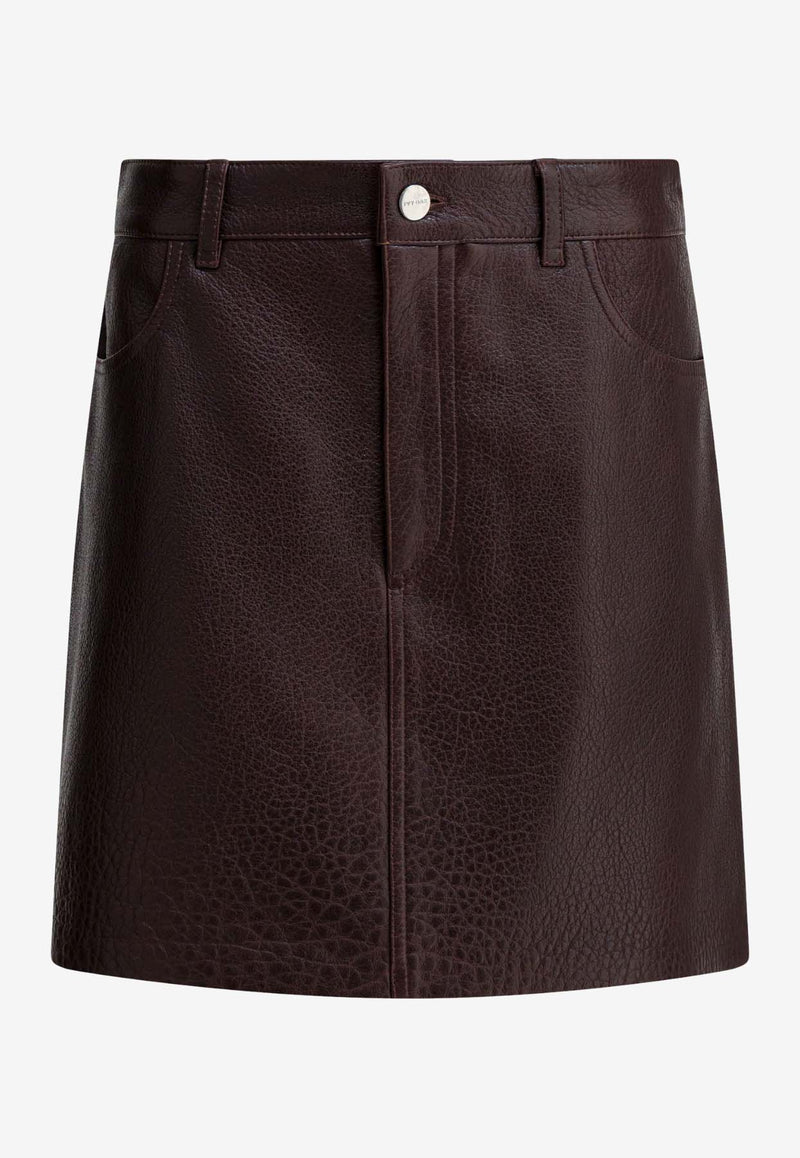 Lilou Leather Mini Skirt – THAHAB KW