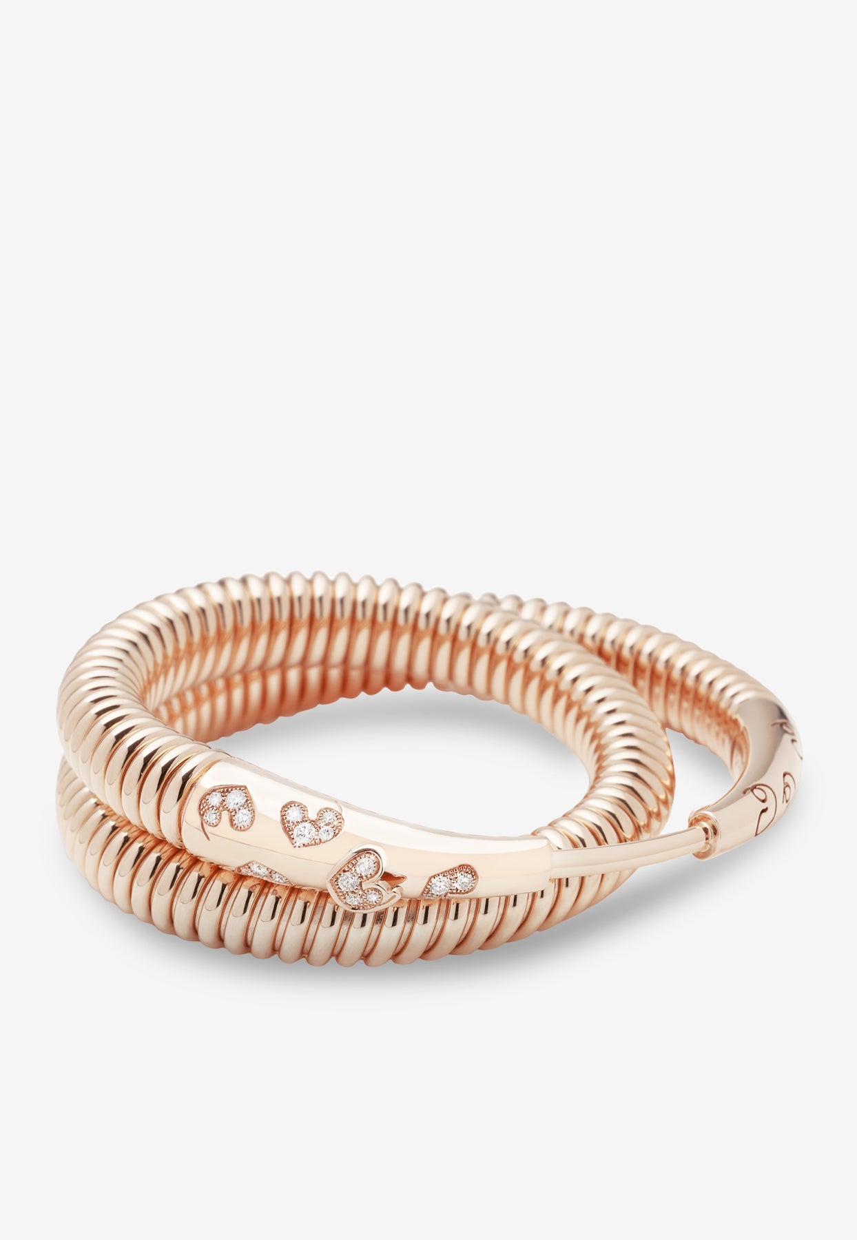 Aqqal Sparkly Rose Gold Diamond Bracelet – THAHAB KW