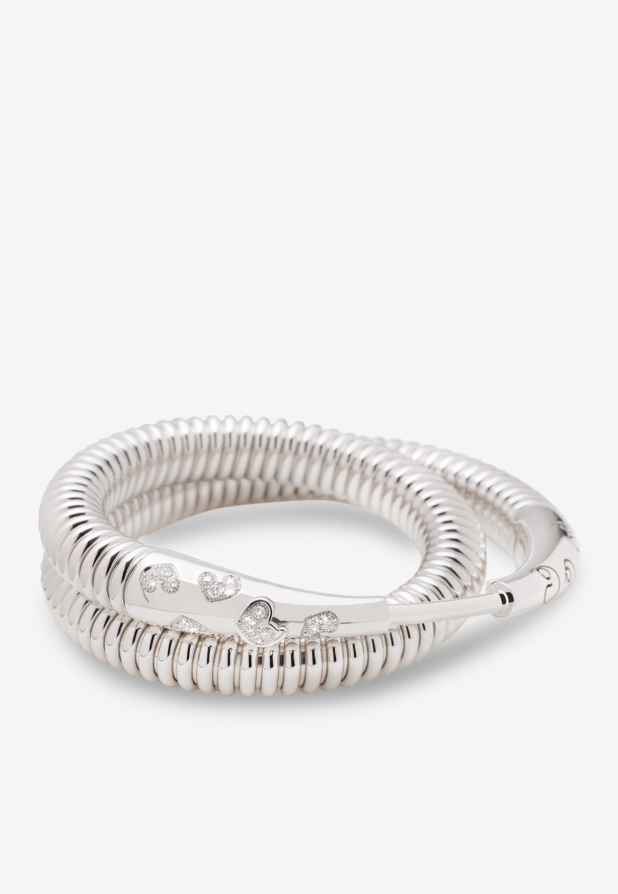 Aqqal Sparkly White Gold Diamond Bracelet – THAHAB KW