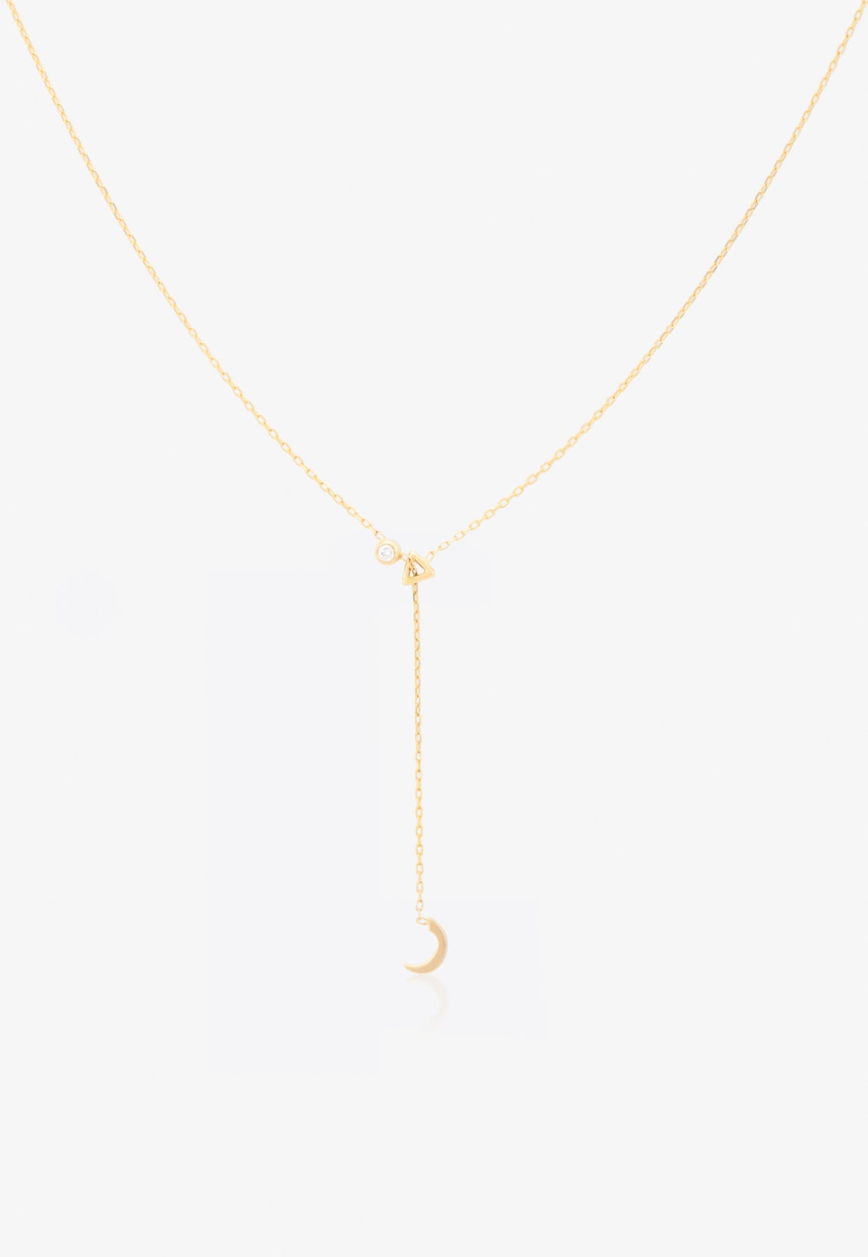 Special Order- Bespoke Arabic Letter ر Necklace in Yellow-Gold and ...